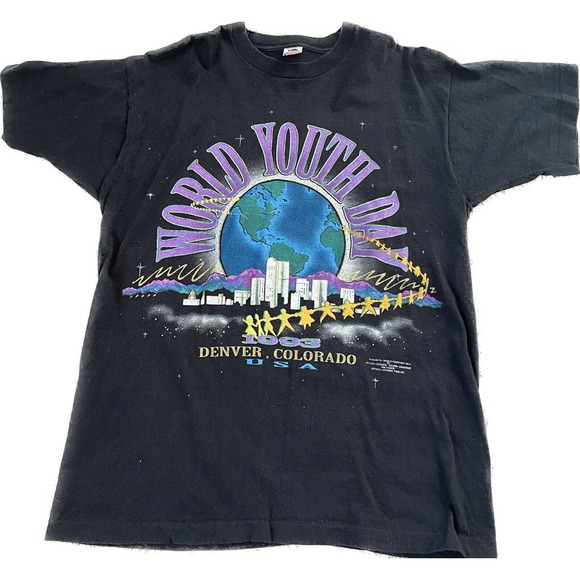 Fruit of the Loom | Shirts | Vintage 993 World Youth Day Denver Shirt ...